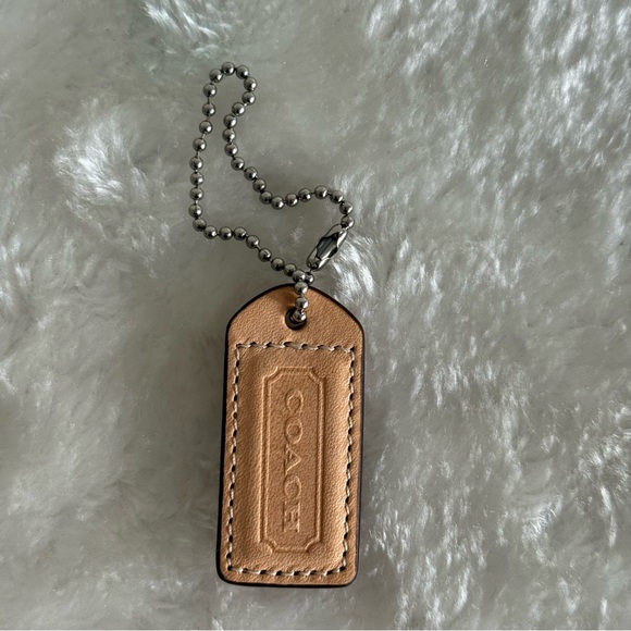 Coach | Accessories | Coach Tan Leather Hang Tag | Poshmark